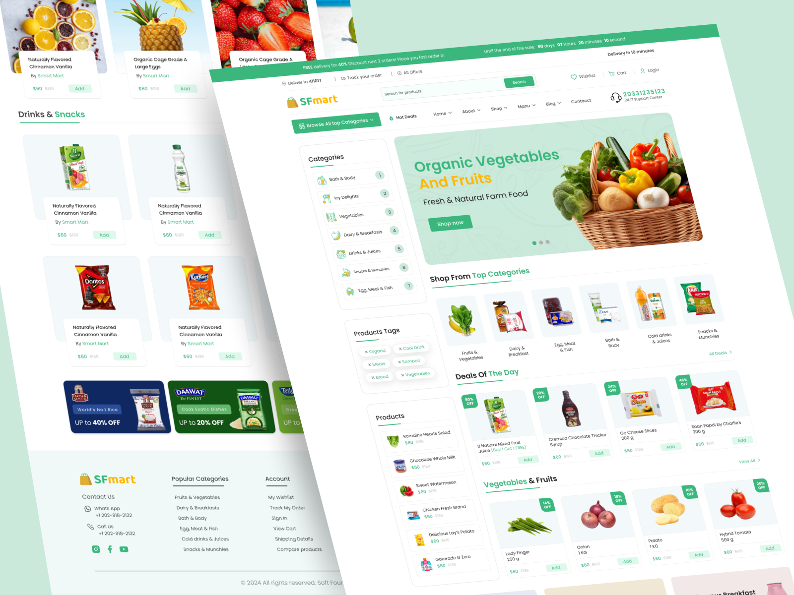 Grocery store landing page by Shariar Hossain on Dribbble Grocery store landing page by Shariar Hossain on Dribbble